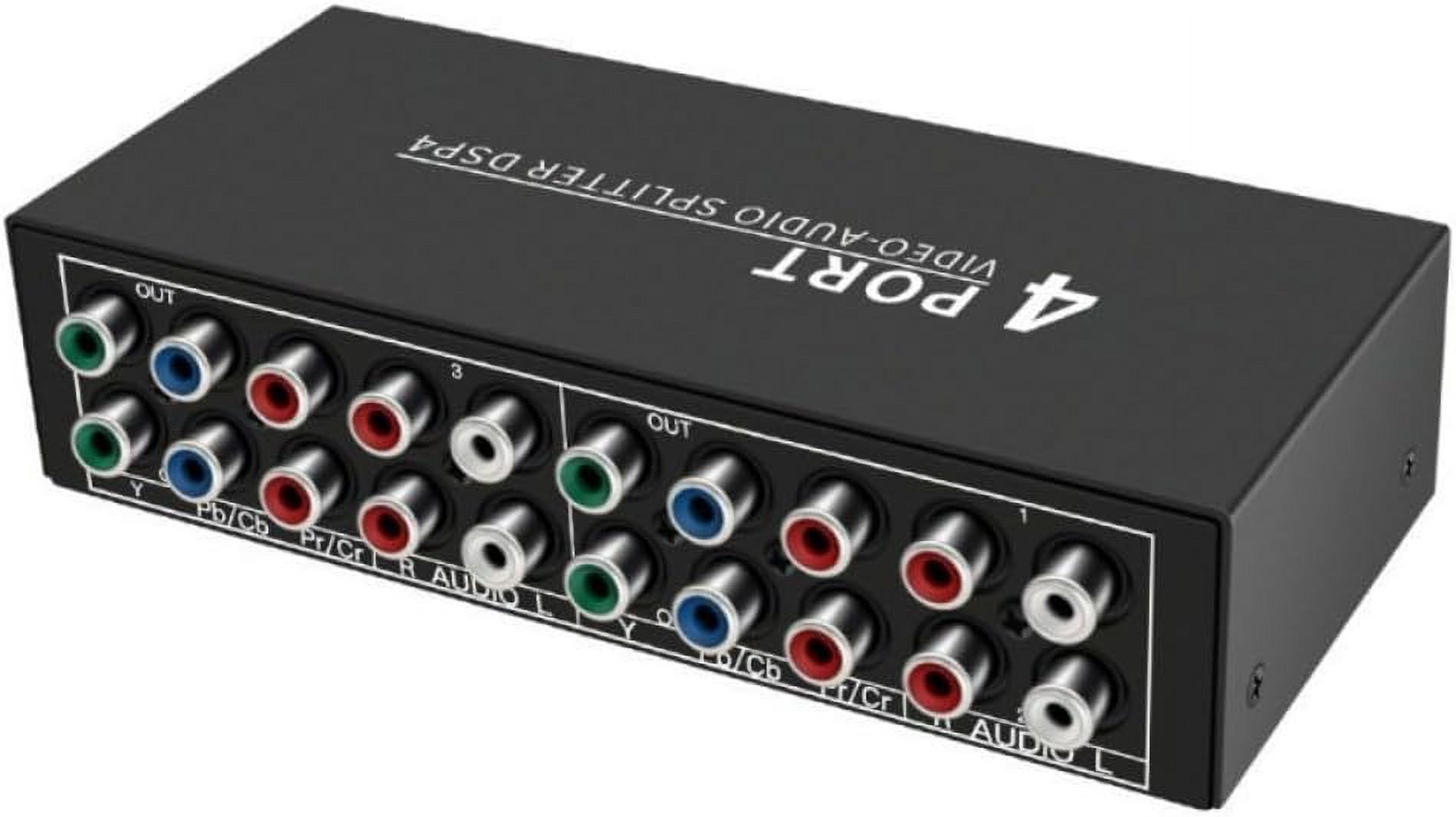 4 Port HD Component YPBPR Splitter 1 in 4 Out 1 in 2 Out DVD Player PS2 ...