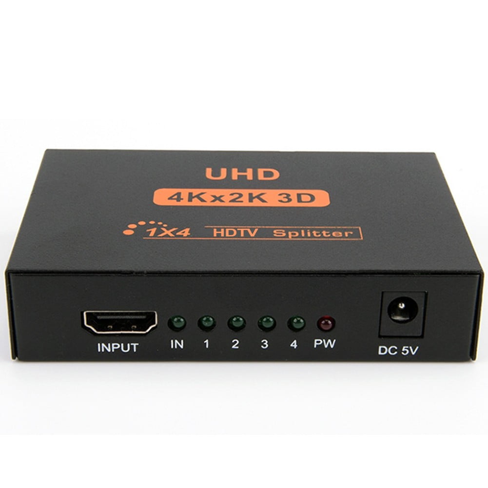 4 Port HDMI-Compatible Switch 3D 1080P 4K Selector Splitter Hub For ...
