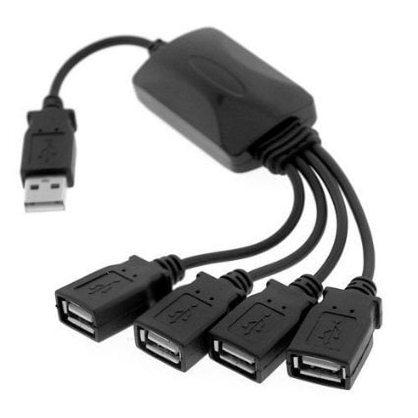 4-Port High Speed USB 2.0 Hub - Black - Walmart.com