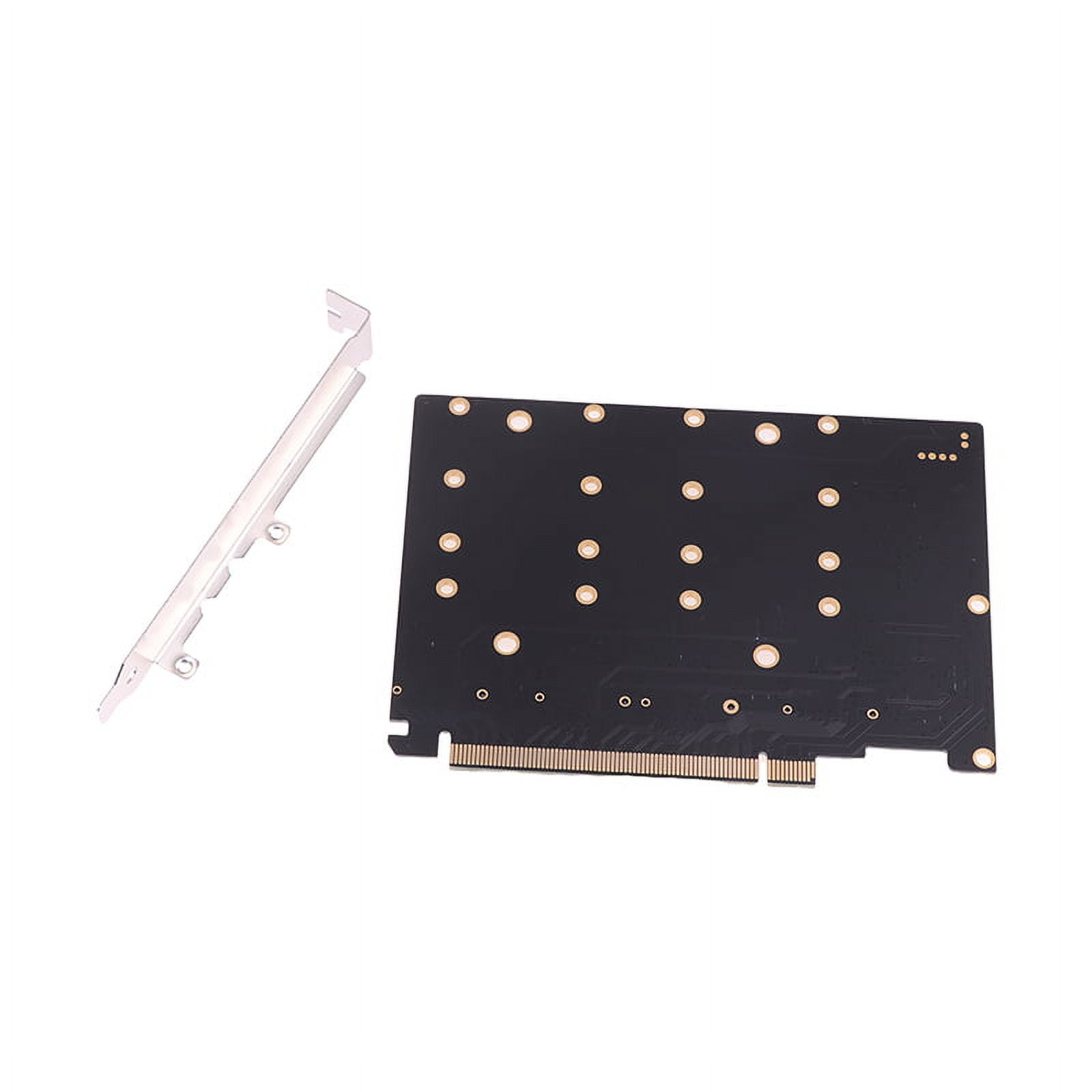 4 Port M.2 NVMe SSD to PCIE X16M Key Hard Drive Converter Reader ...