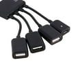 4 Port Micro USB Host OTG Hub Adapter Cable for Android Tablet ...