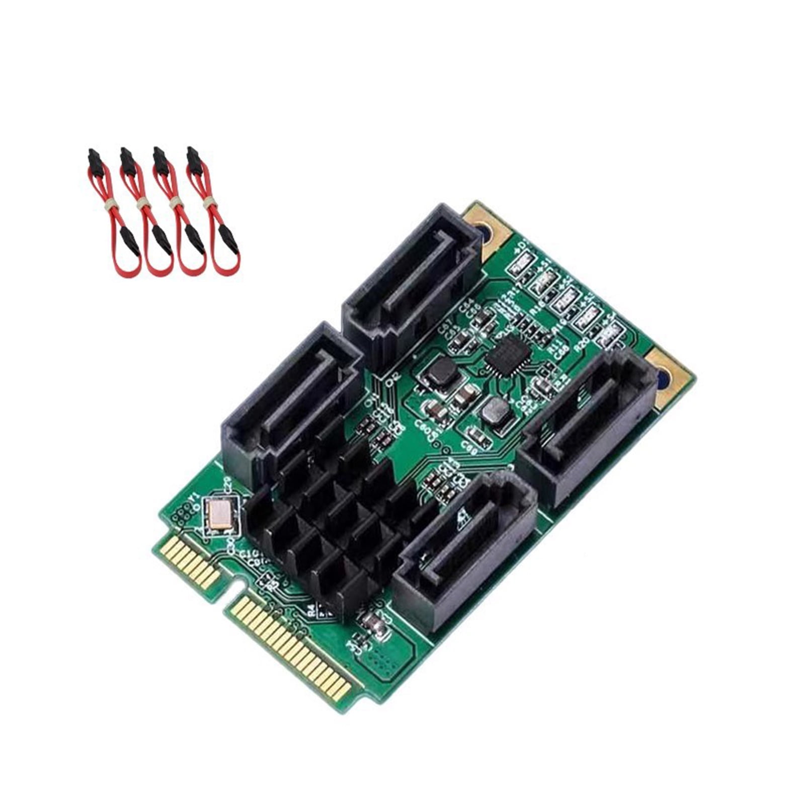 4-Port MiniPCIe SATA3 Adapter Marvells Chipset 6Gb/s Hot Swap & NCQ ...