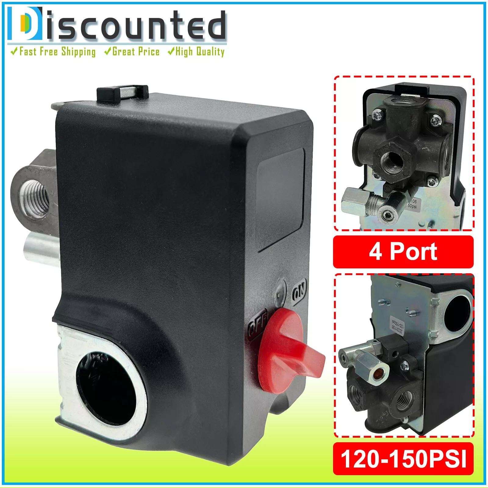 4 Port Pressure Switch Control Valve For MDR11/11 120V and 208-240 ...