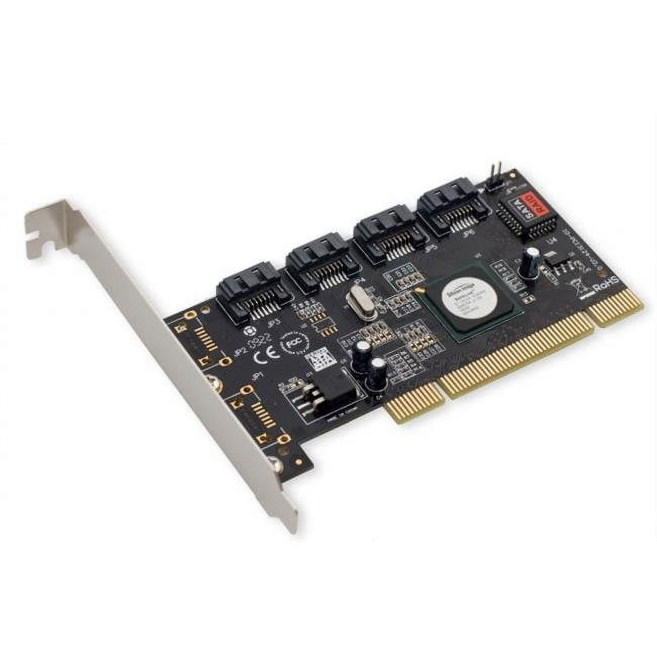 4 Port SATA II PCI Controller Card with Software RAID - Walmart.com
