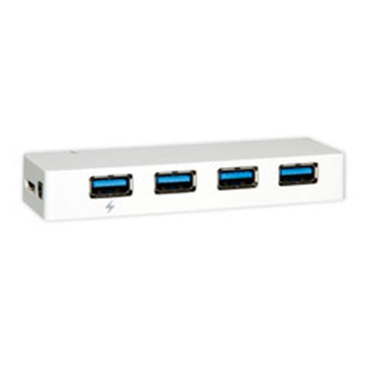4 Port Self Powered USB 3.0 Super Speed Desktop Hub, White - Walmart.com