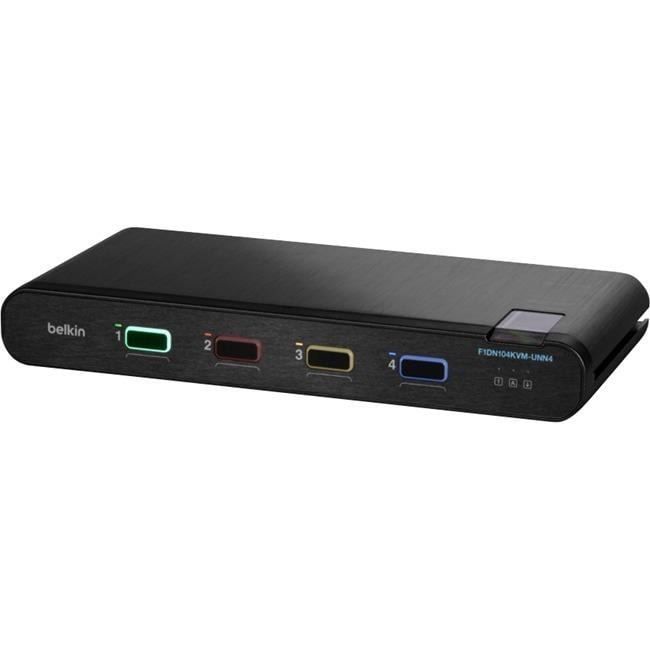 4-Port Single Head DP & HDMI to DP & HDMI Video Secure DT KVM Switch ...
