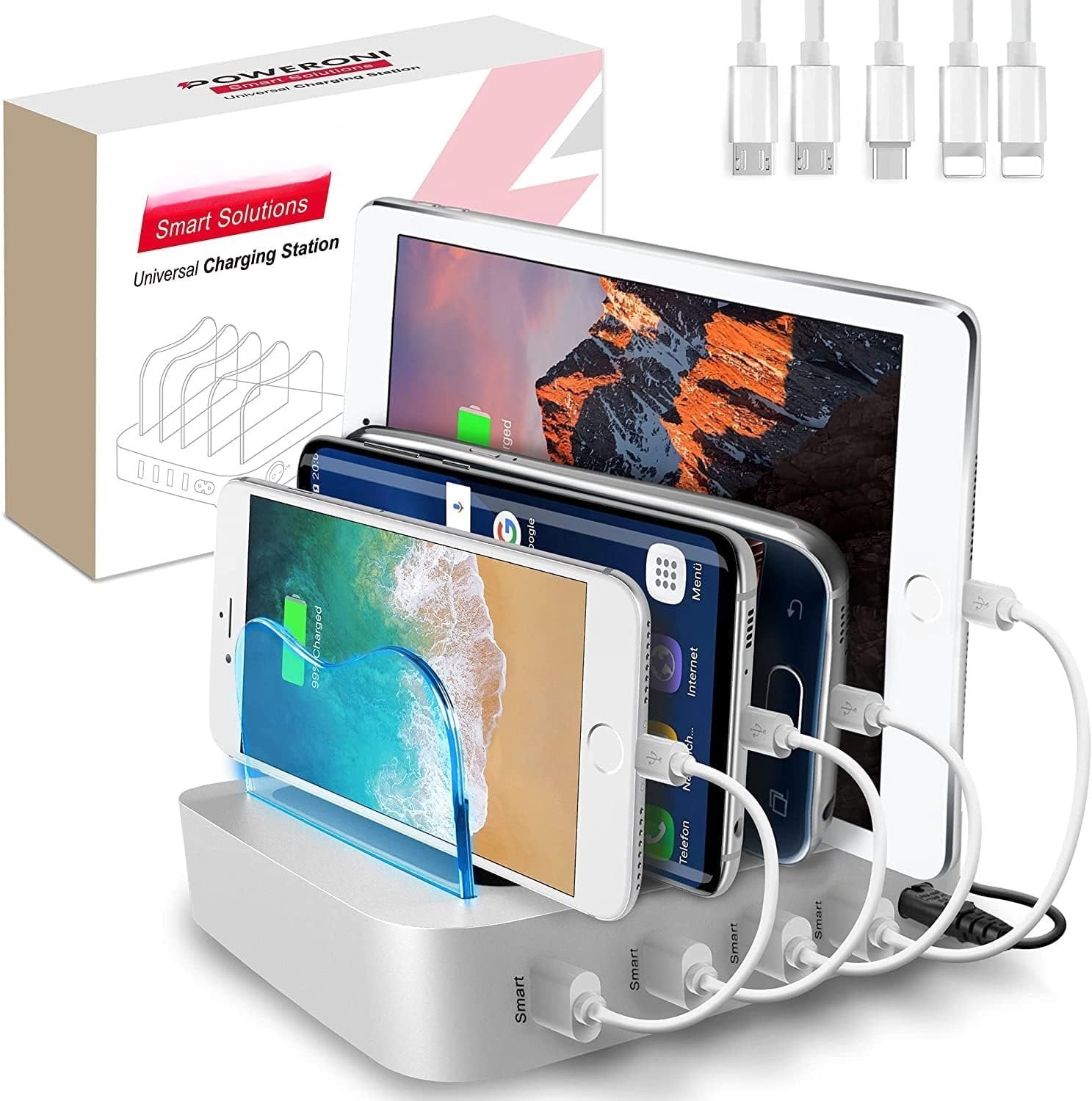 4 Port Station - Dock for Multiple Devices - Multi Device Station ...