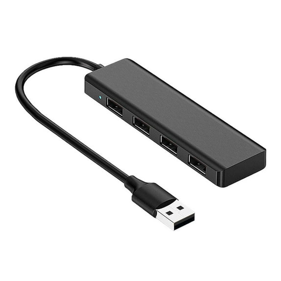 4 Port USB 2.0 Hub - High Speed Multi Port Expander for Computer Laptop ...
