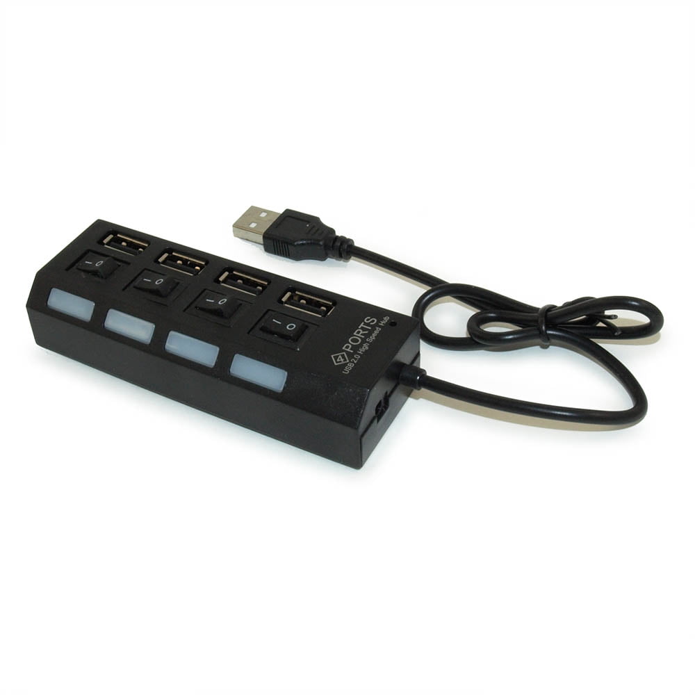 4 Port USB 2.0 Hub, Switchable: Networking - Walmart.com