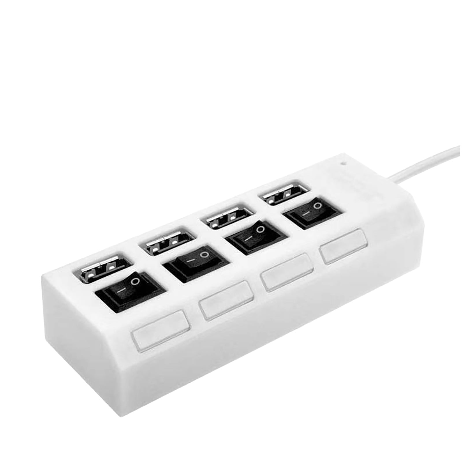 4-Port USB 2.0 Hub with Individual On Off Power Switches and LEDs ...