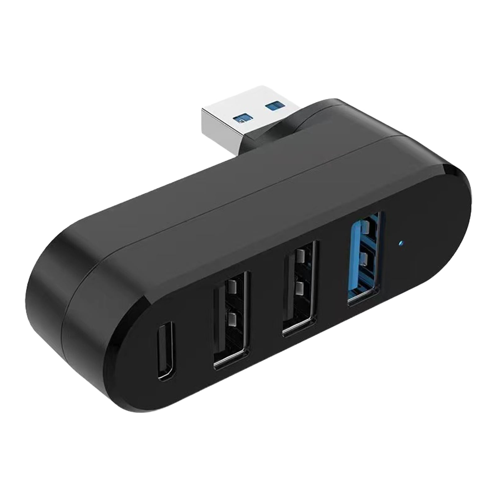 4-Port USB 3.0 Hub 5Gbps Transfer Speed Universal Plug-and-Play 180 ...