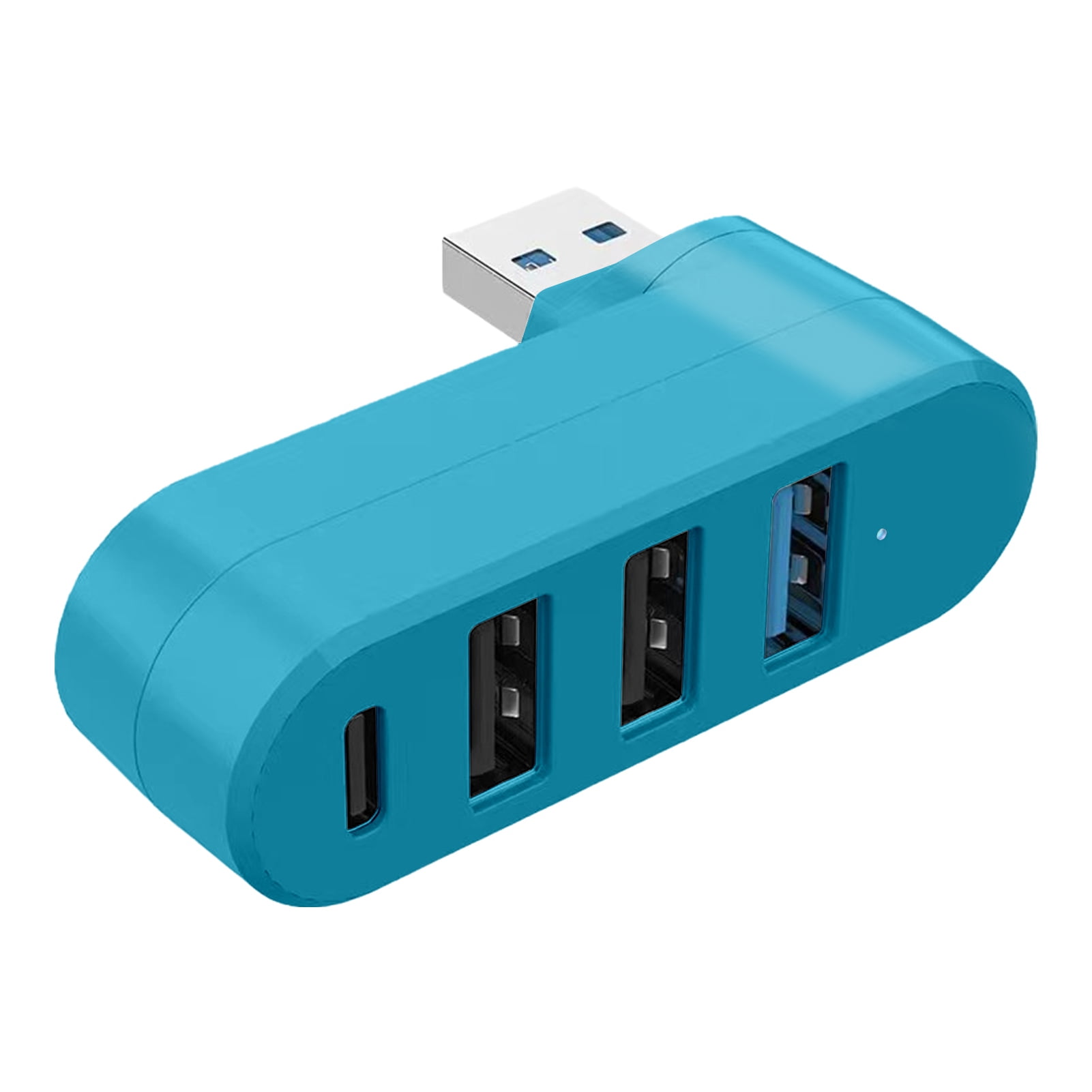 4-Port USB 3.0 Hub 5Gbps Transfer Speed Universal Plug-and-Play 180 ...
