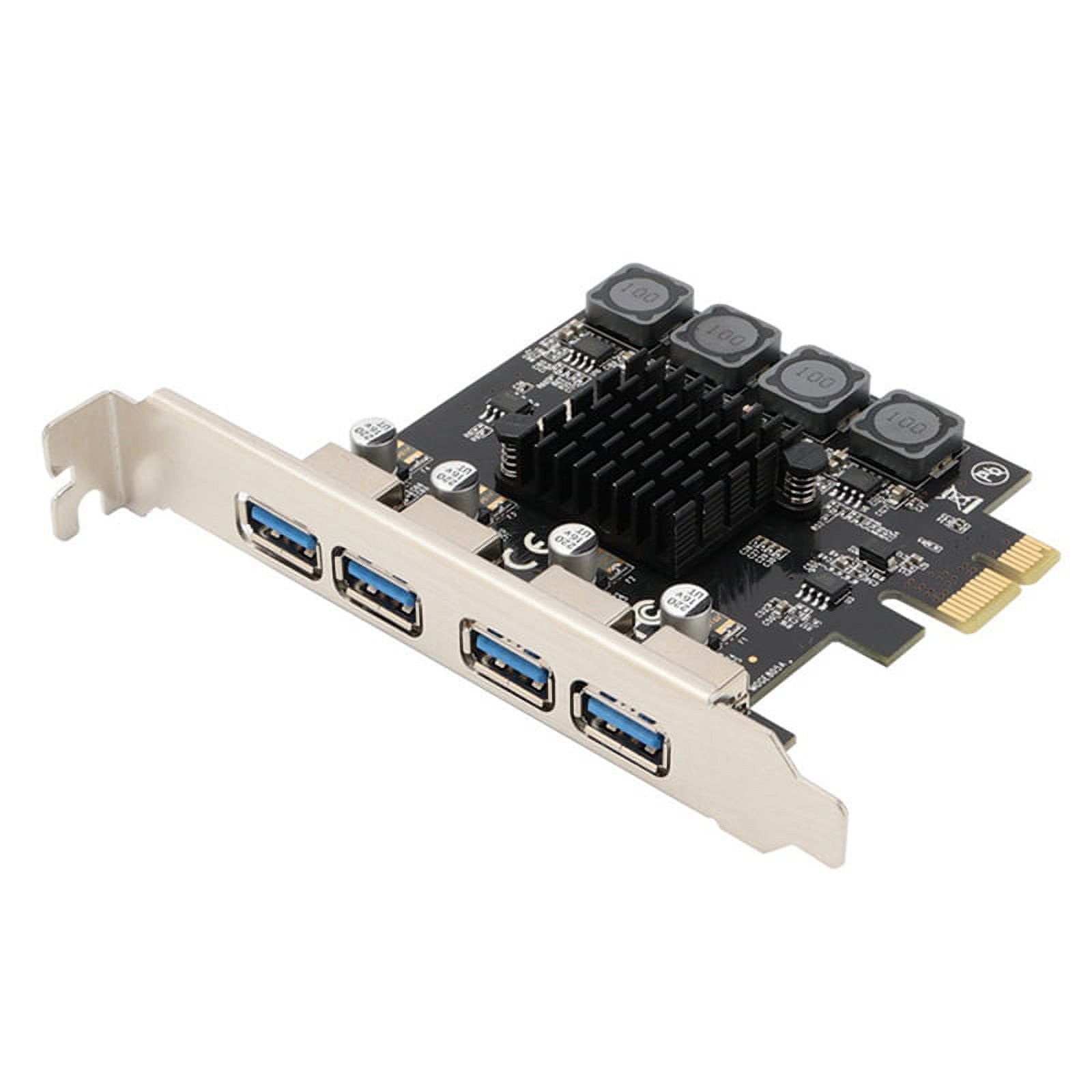 4 Port USB 3.0 PCI Express Card PCI-E Expansion PCIE to Adapter for 1X 4X 8X 16X Slot - Walmart.com