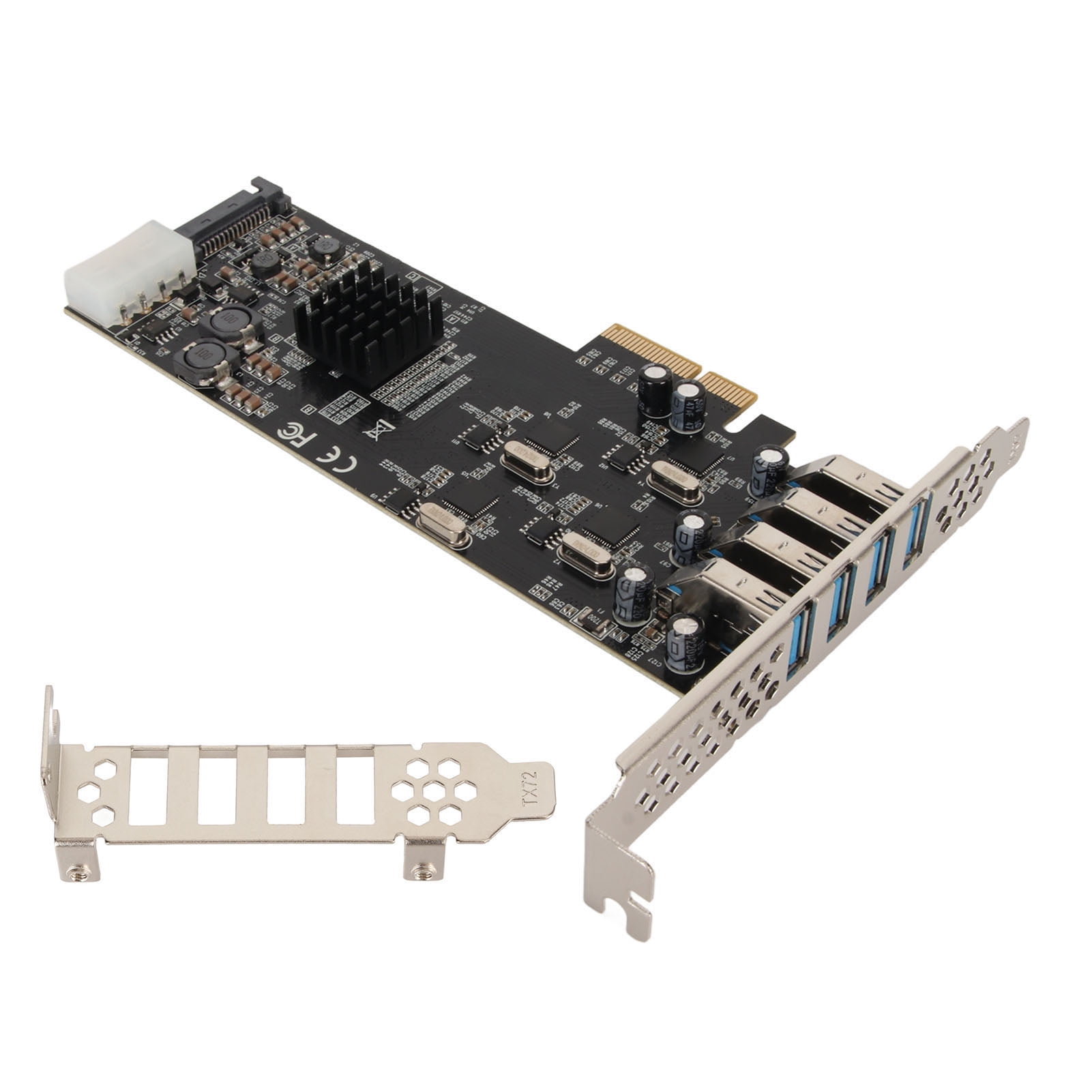 4 Port USB 3.0 PCIE Card 4 Dedicated 5Gbps Channels Support UASP SATA ...