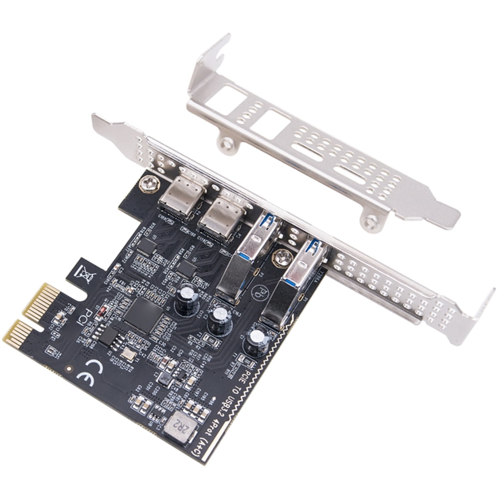 4 Port USB 3.2 Gen2 PCIe Expansion Card 10Gbps Type C Type A Desktop ...