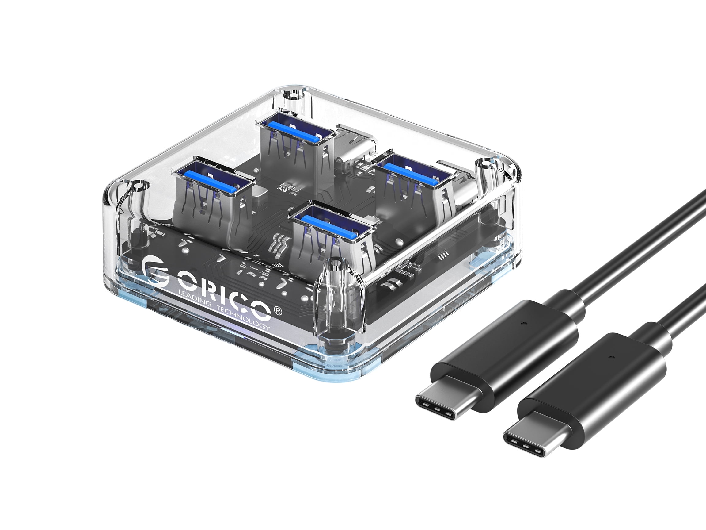 4-Port USB C HUB 3.0, ORICO USB Splitter for Laptop with 1.6ft Cable ...