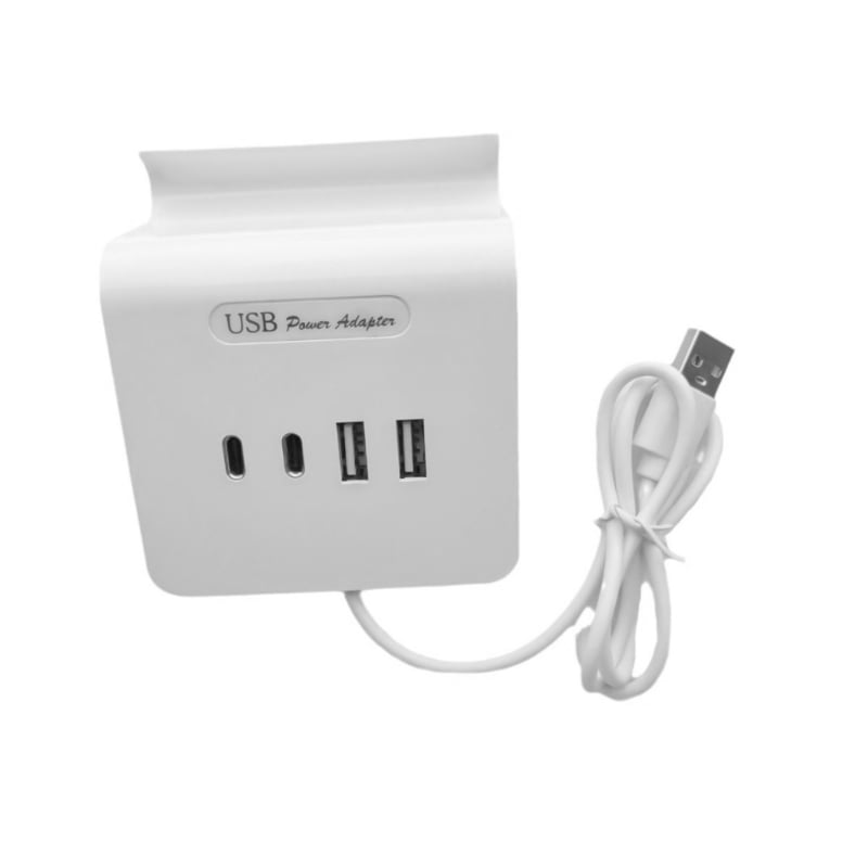 4 Port USB C Hub USB 2.0 Adapter High Speed Data Transfer Portable ...
