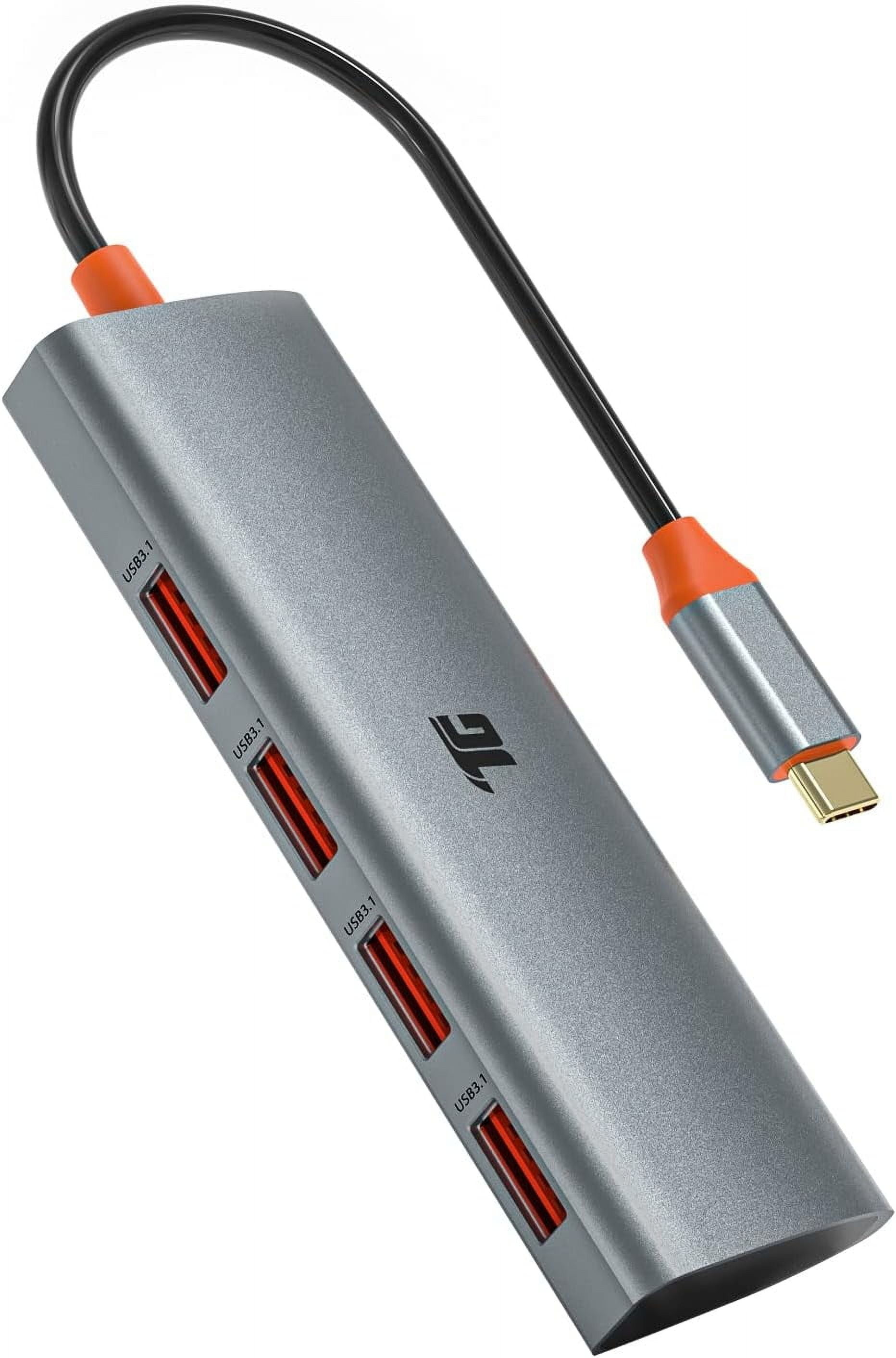 4-Port USB C Hub with 10Gbps USB 3.1 Gen2 - Thunderbolt 3 Adapter for ...