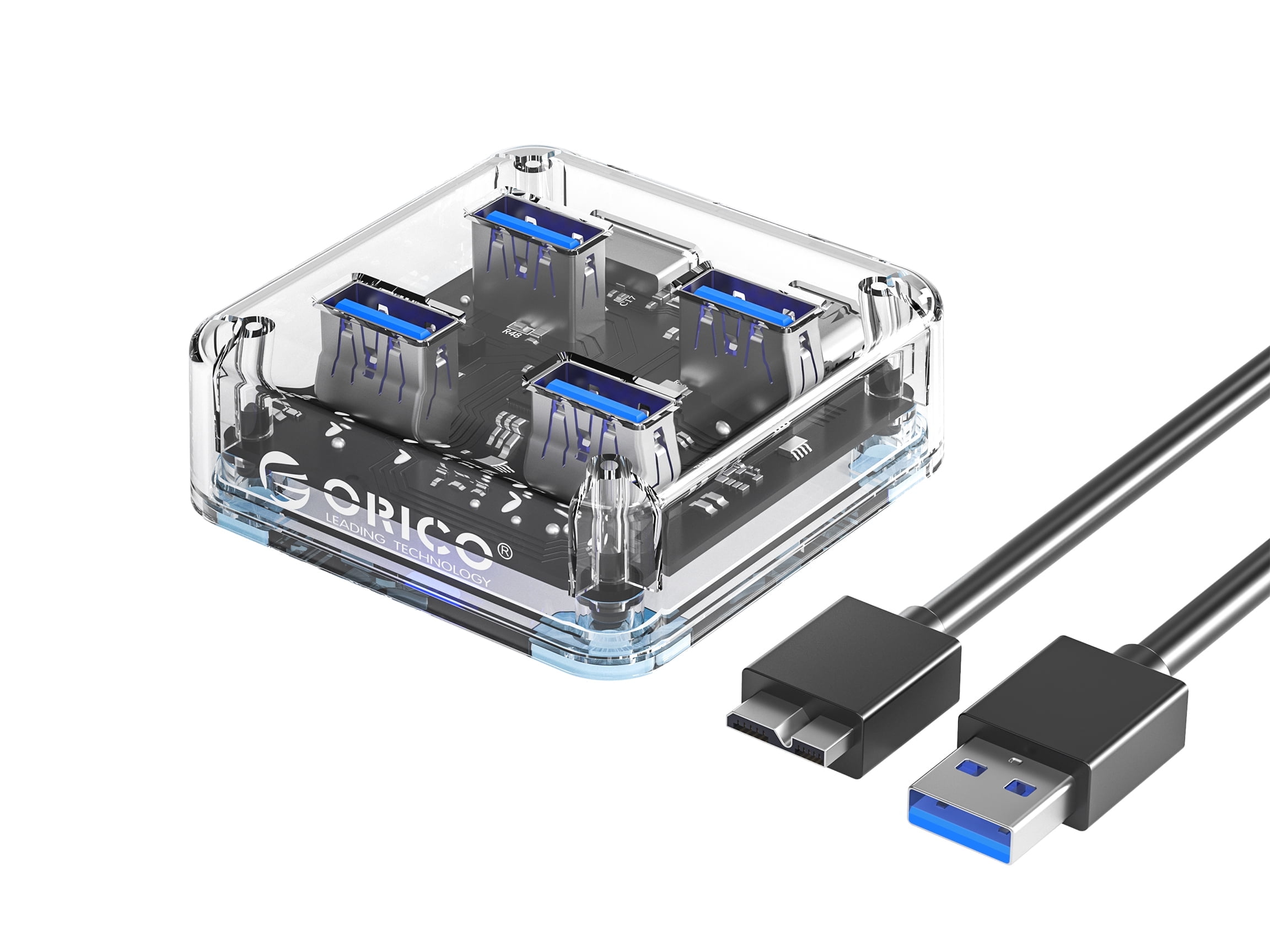 4-Port USB HUB 3.0, ORICO USB Splitter for Laptop with 3.3ft Cable ...