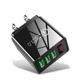4-Port USB Quick Charger – Digital Display Travel Charger, 4 Devices ...