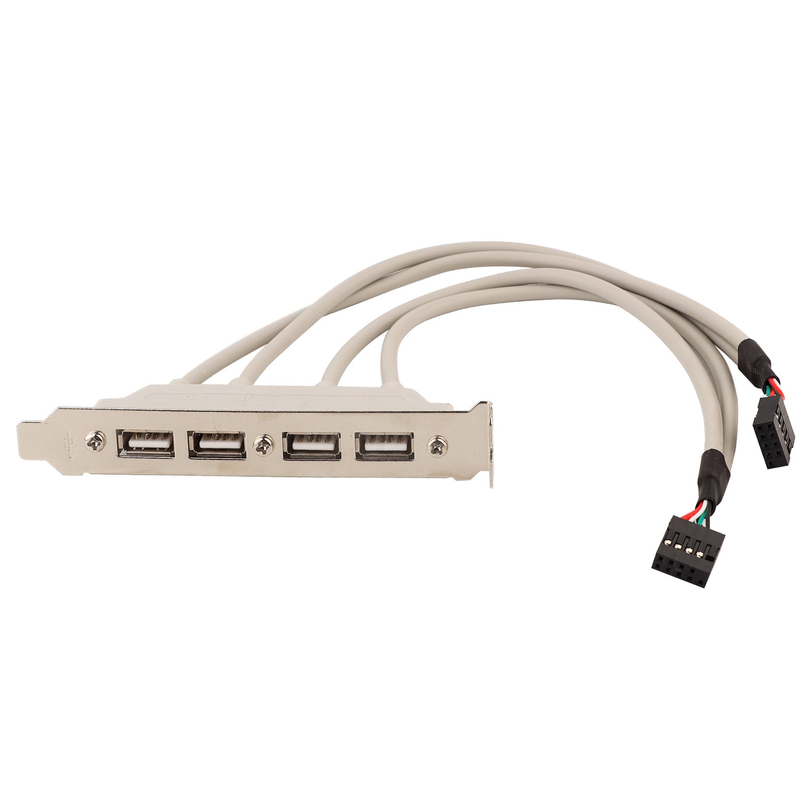4-Port USB Rear Panel Bracket Expansion Cable for Motherboard, 30cm ...