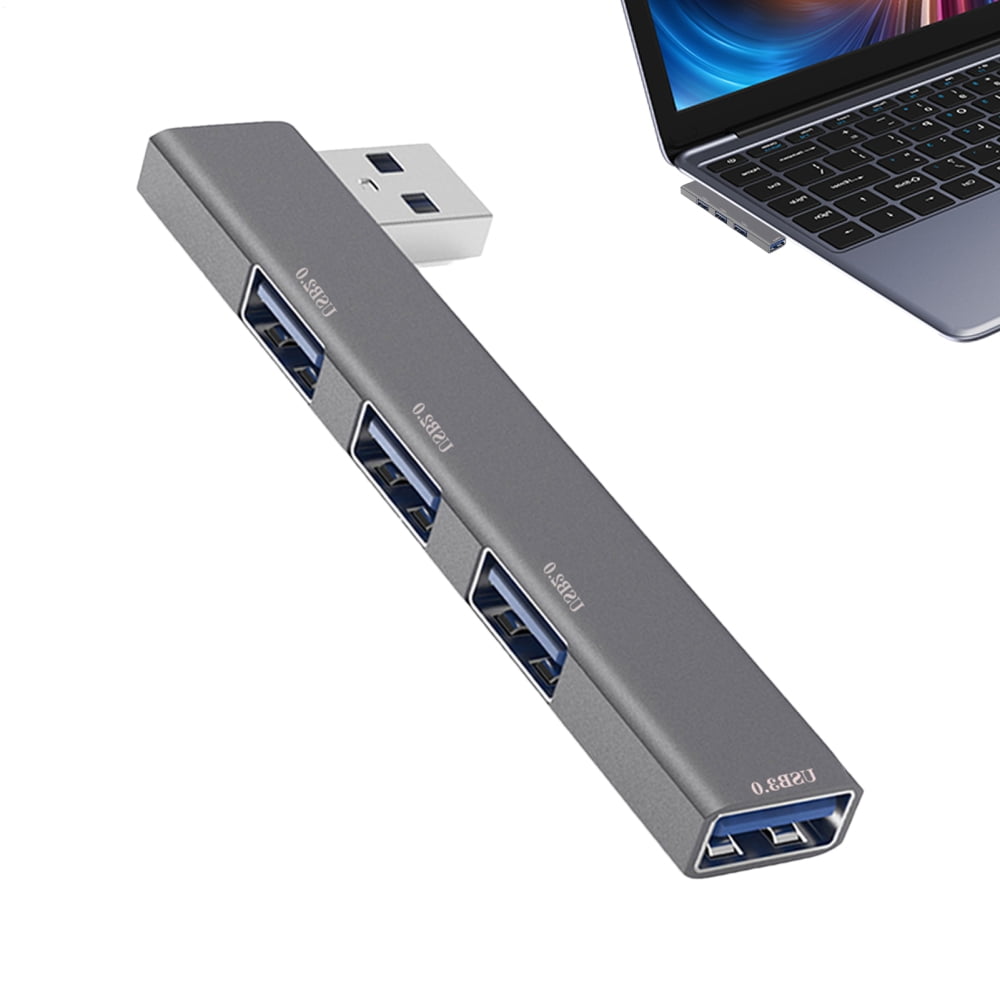 4 - Port USB Splitter - USB Hub | Portable USB Adapter Multiport Expander for Use with Desktop ...