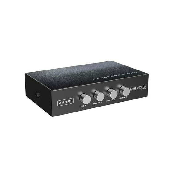 4 Port USB Switcher Rapid 480Mbps Metal Exchange Box For Multiple ...