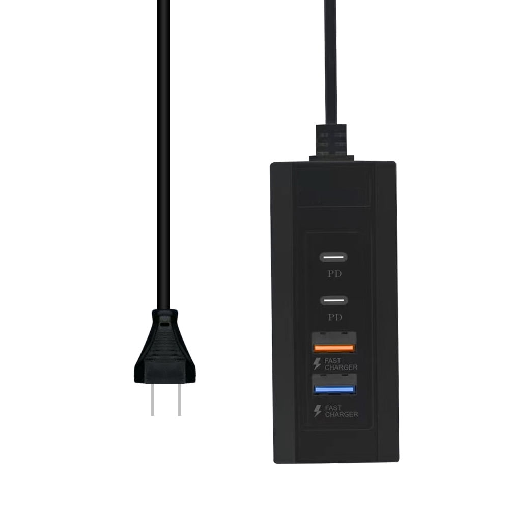 4 Port USB Type C Charger Strip Power Socket Charger Station Splitter ...