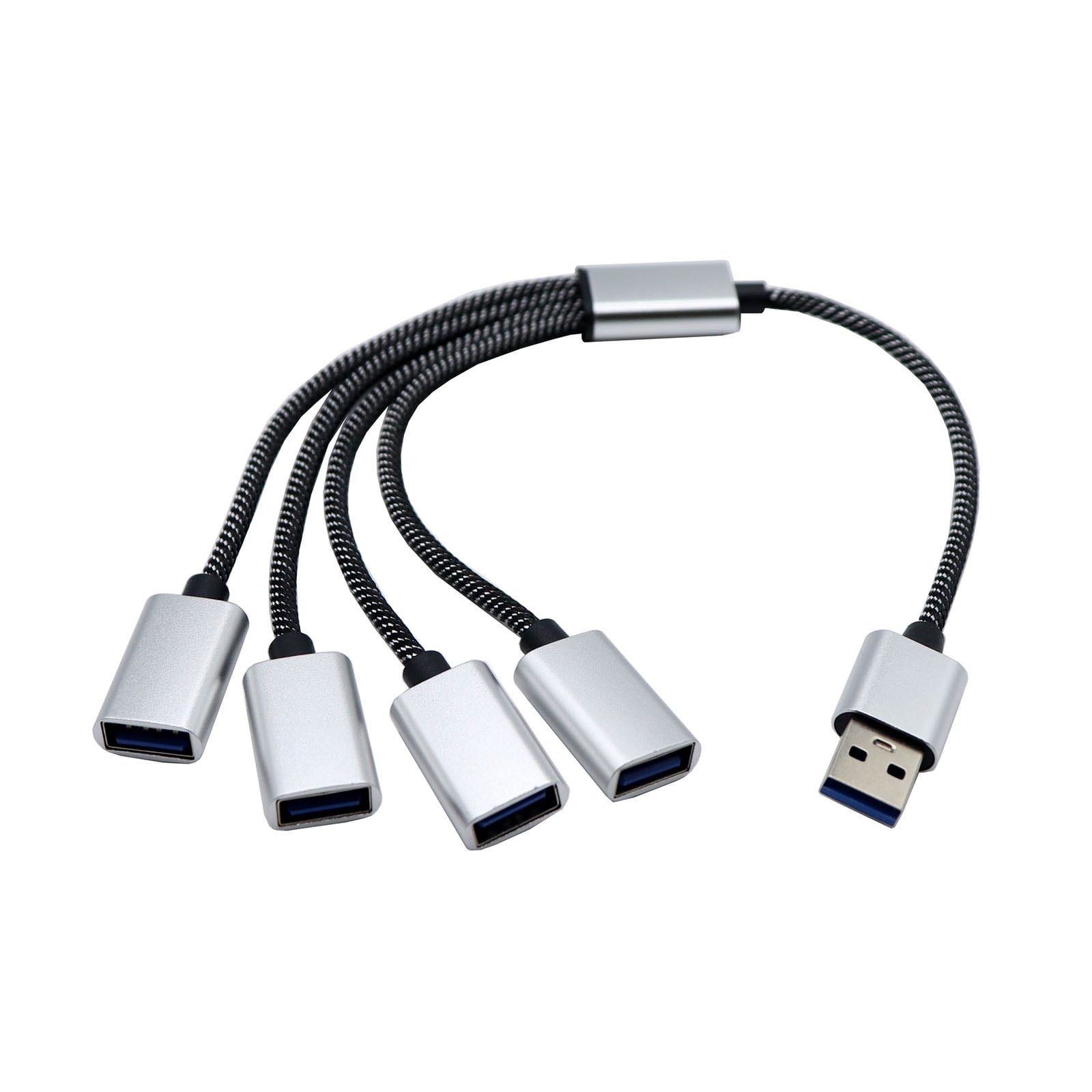 4 Port USB2.0 Extension Male To 4 Female Cable Power Adapter Converter ...