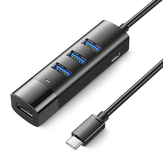 4 Port USB3.0 Adapter for Laptop 5Gbps Multiport Adapter Portable ...