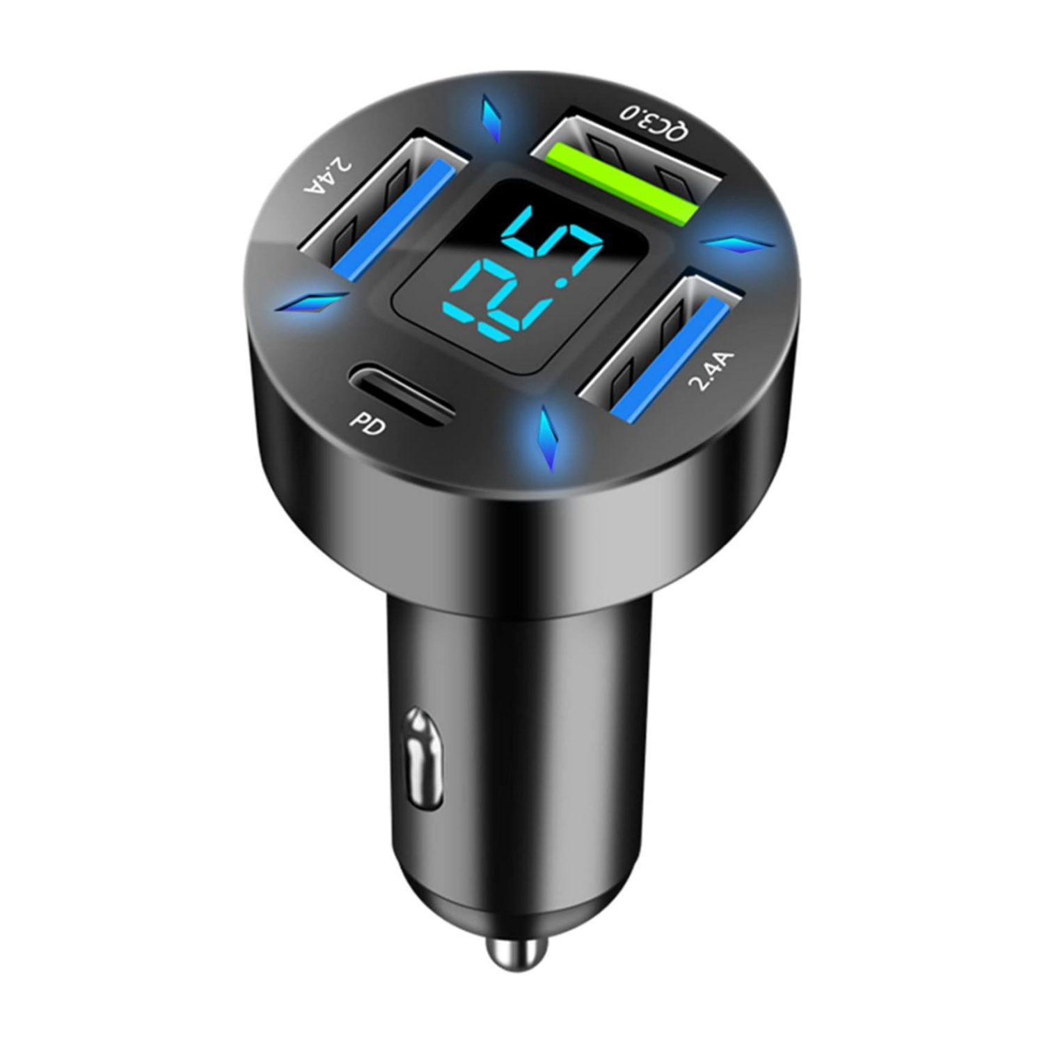 4-Port Usb C Car Charger, Powerful Charging & Safe & Reliable Features ...
