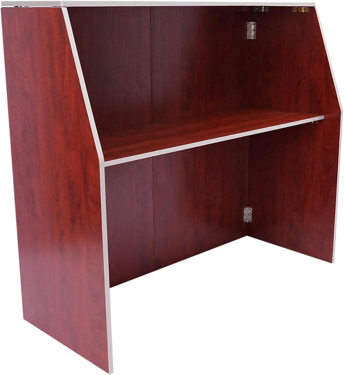 4' Portable Folding Event Bar with Shelves, Mobile Laminate Bartender ...