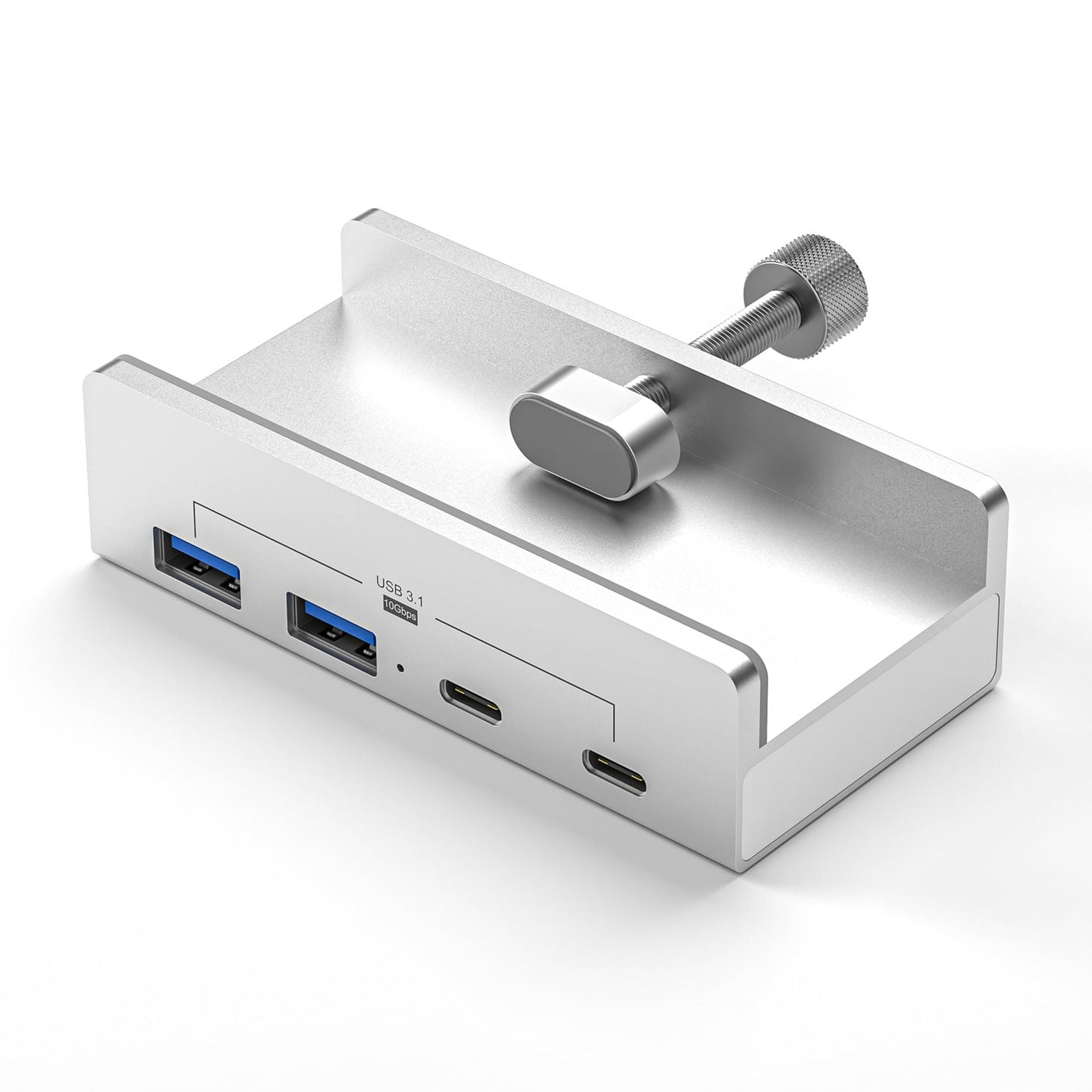 4 Ports Aluminum External Dock Station USB 3.1 Type C Clip Hubs 10Gbps ...