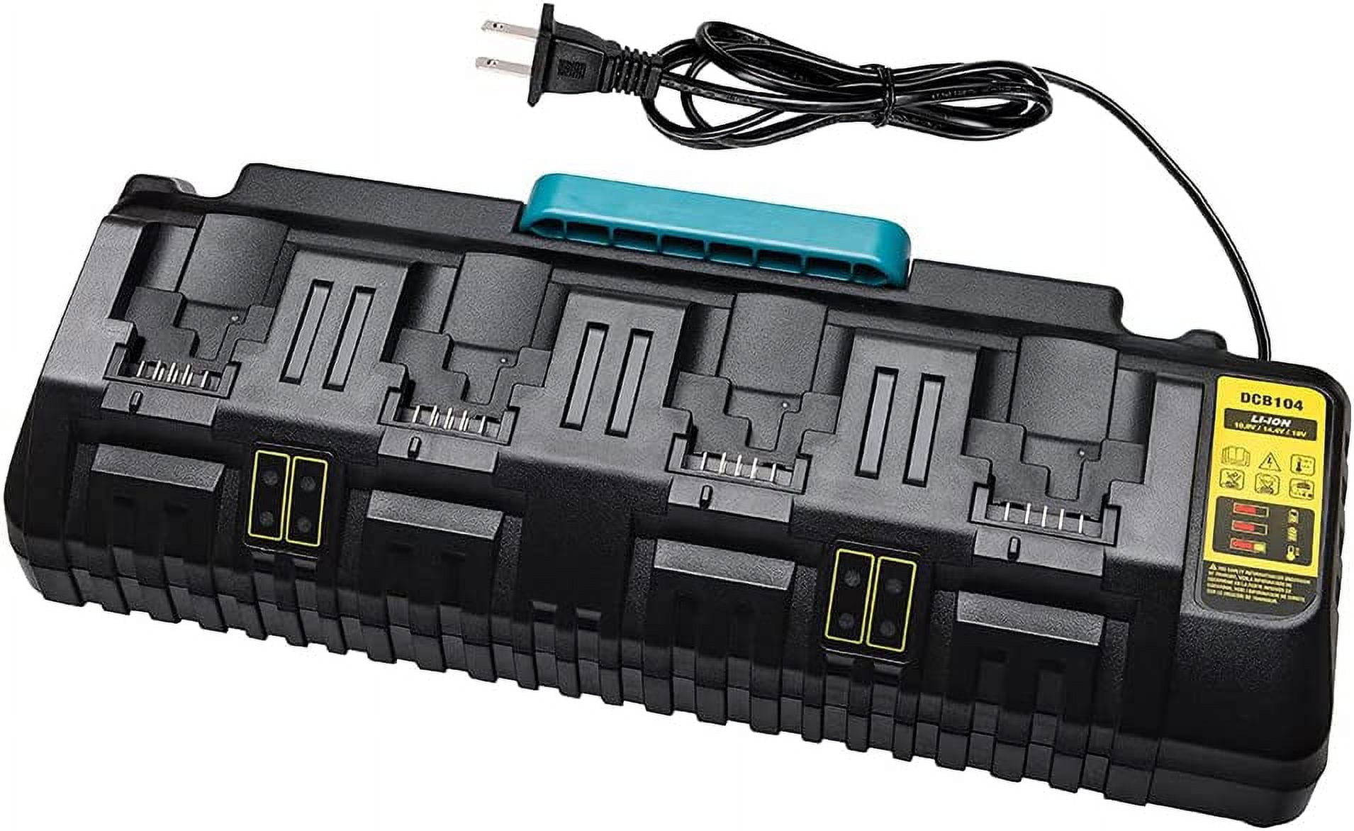 Dewalt DCB104 20V MAX 4-Port Fast Lithium Ion Battery Charger ...