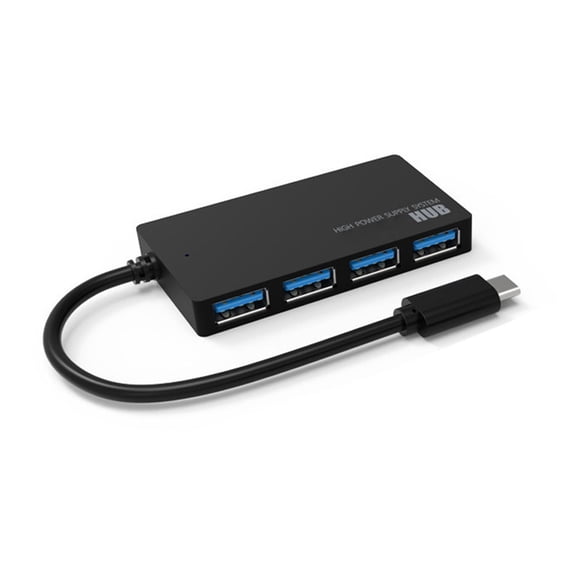 4-Ports Hub Splitter- USB 3.0 High Speed Adapter Multi Desktop PC La ...