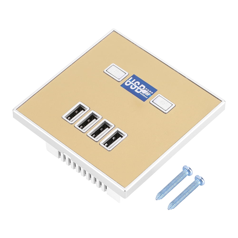Ideal Wall Socket Station for Construction Sites Golden 220V 4-Port USB ...