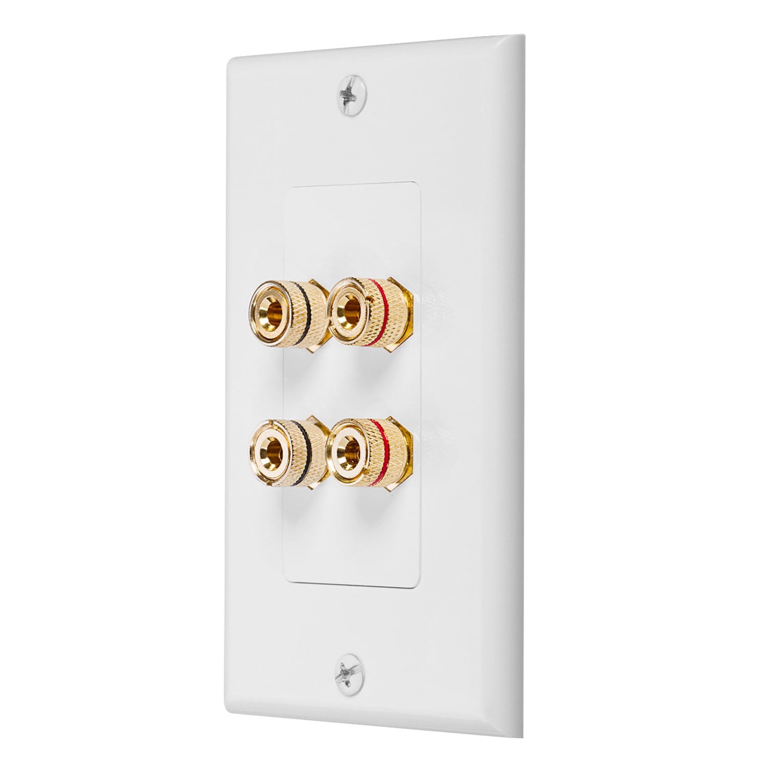 4 Posts Speaker Wall Plate Home Theater Wall Plate Audio Panel for 2 ...