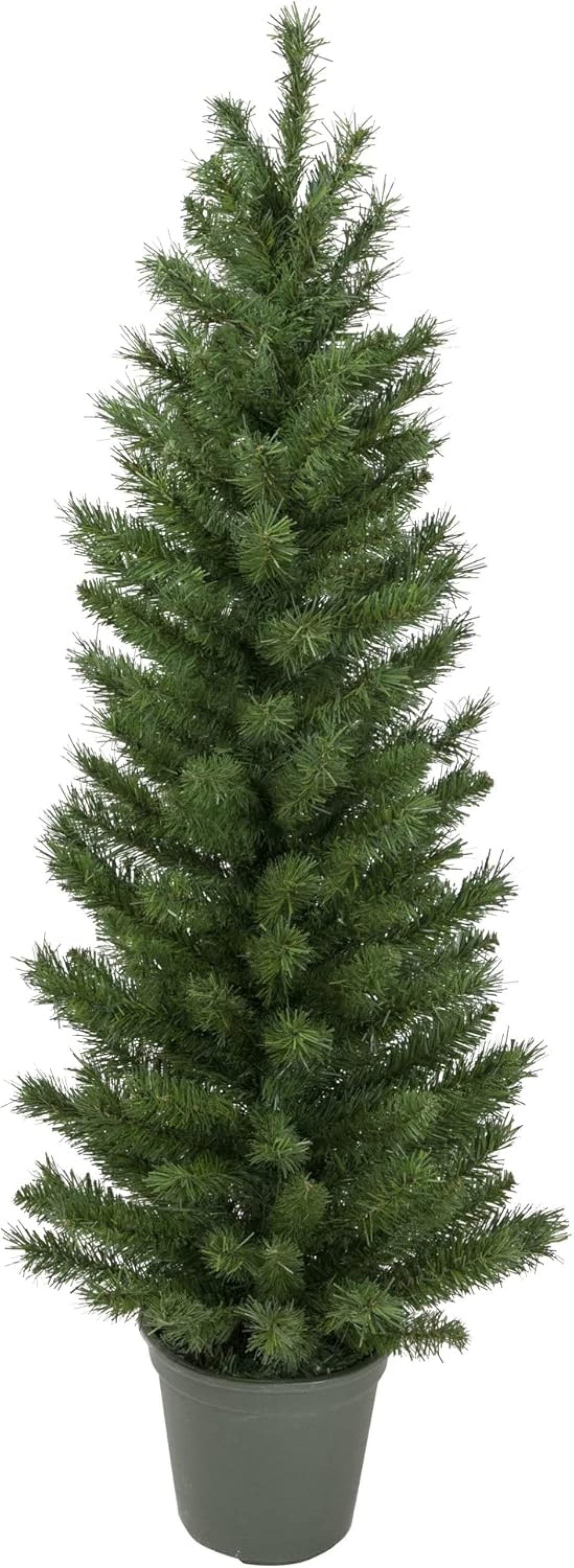 4' Potted Virginia Pine Walkway Slim Artificial Christmas Tree - Unlit ...