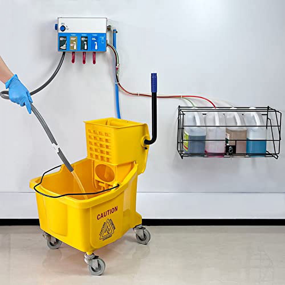 4-Products Spray Bottle, Mop Bucket, Cleaning Chemical Dilution ...