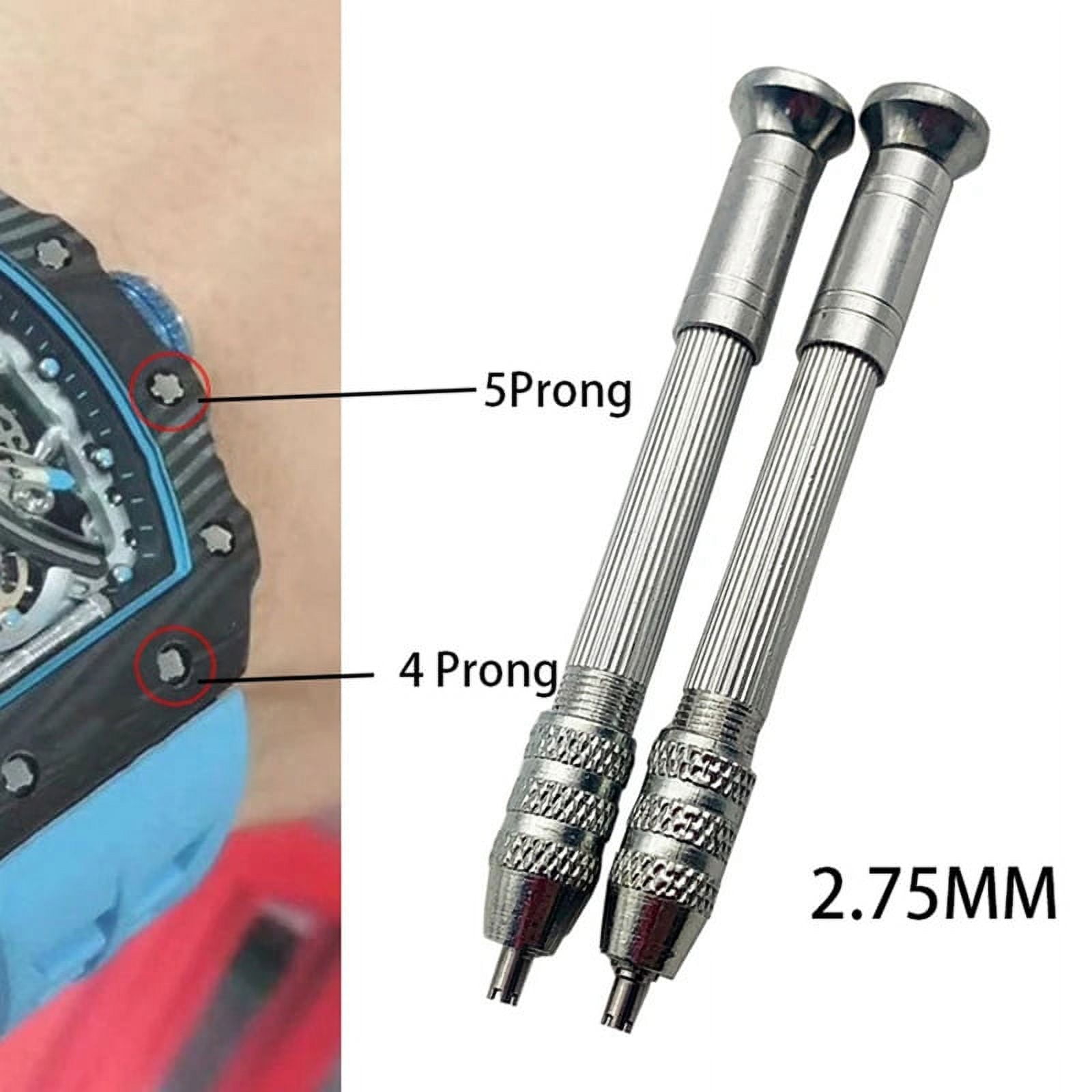 4 Prongs & 5 Prongs 2.75mm Blades Precision- Screwdriver Tool for Watch ...