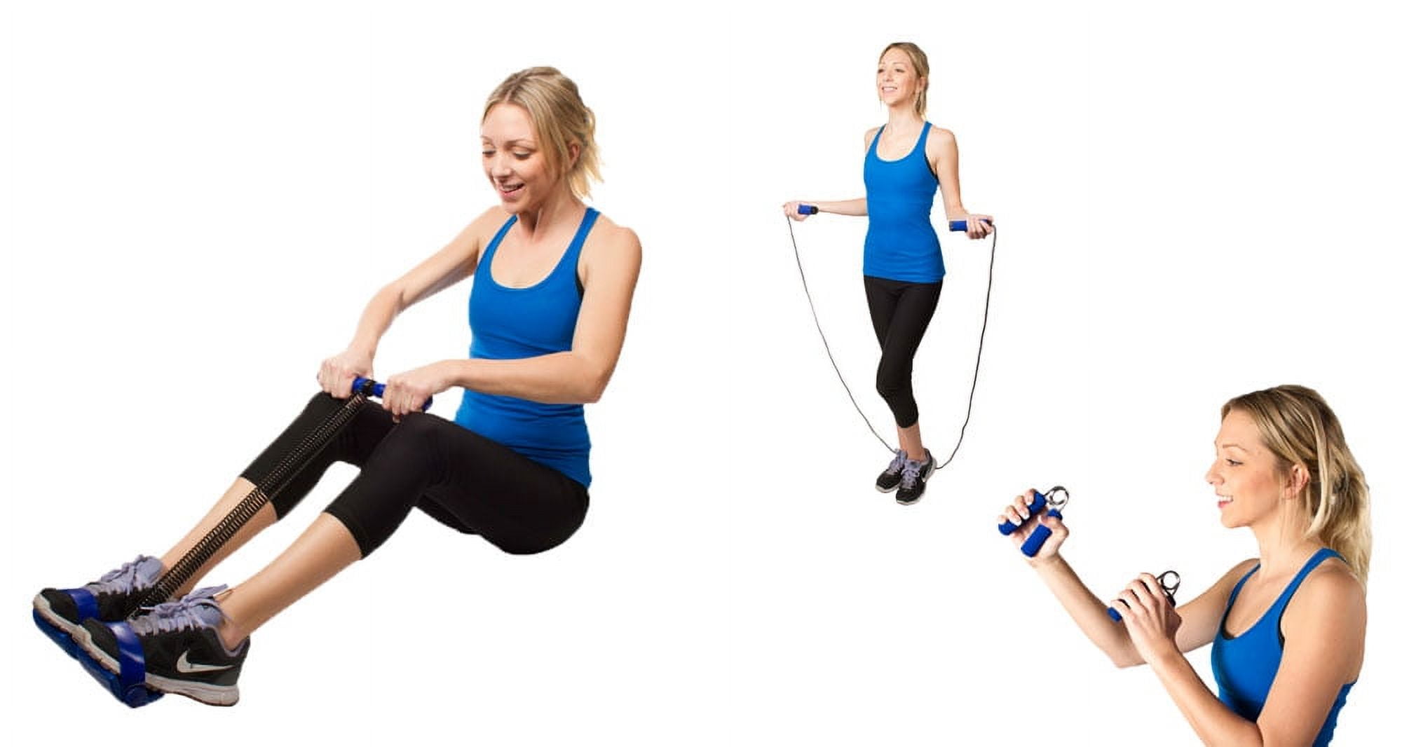 -4 Ps Bodybuilding Exercise Training Set with Hand Grip Jump Rope ...