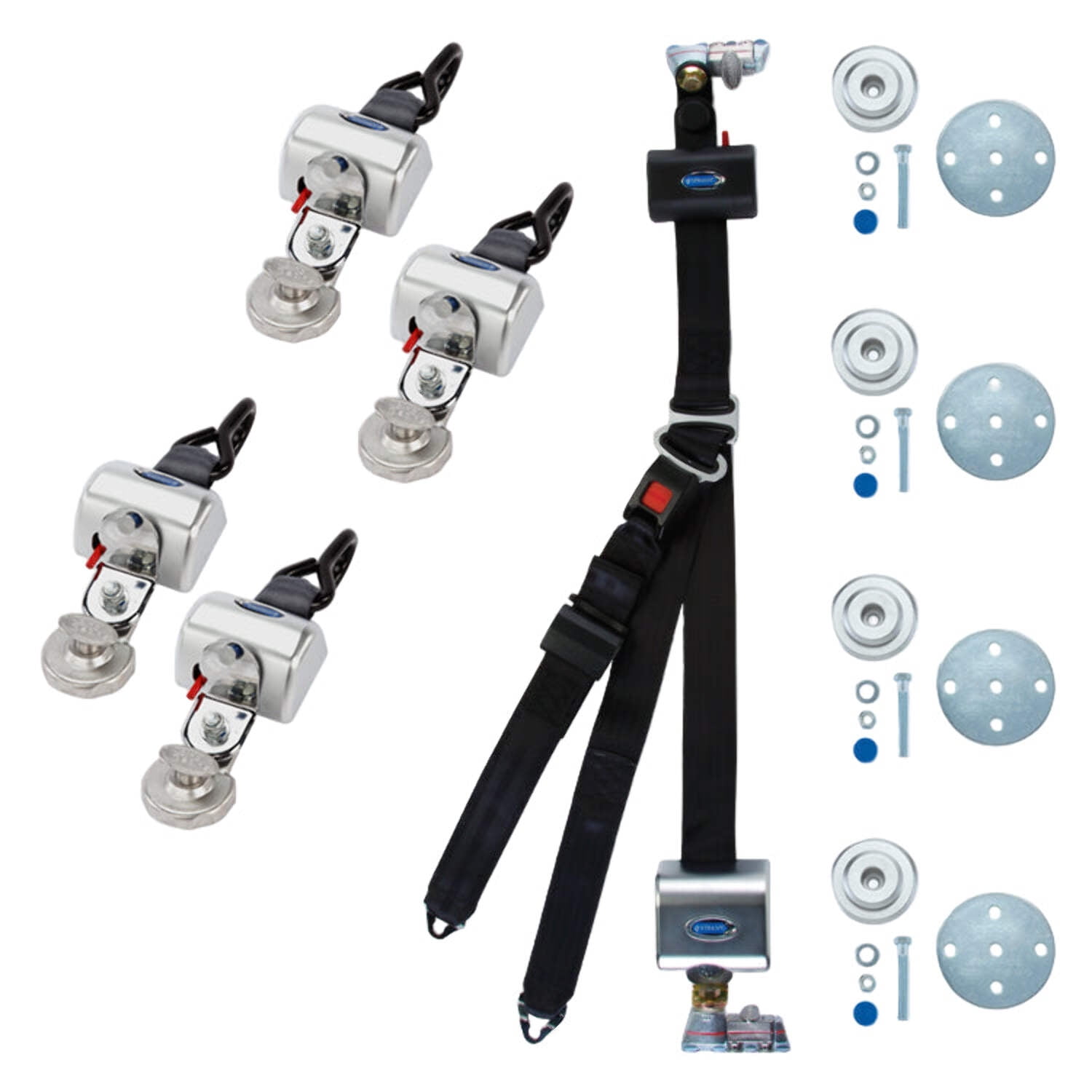4 QRT Max Retractors Slide 'N Click Fittings HR131 Retractable Lap ...