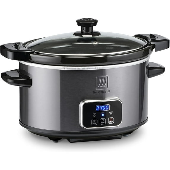 4-Quart Digital Slow Cooker with Locking Lid - Food Warmer for Dip ...