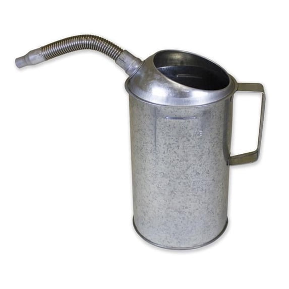 4-Quart Galvanized Measuring Container with Flex Spout, Silver ...