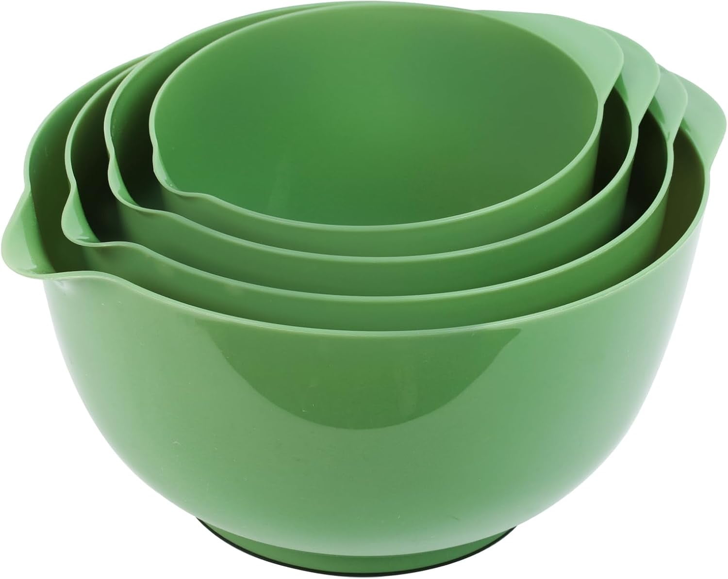 4 Quart Large Plastic Mixing Bowls, Microwave Safe Mixing Bowl Set with ...