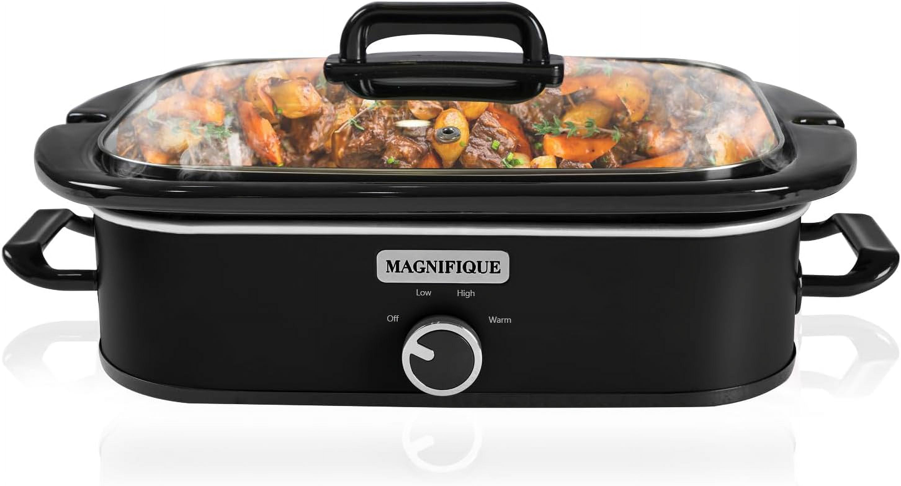 4-Quart Slow Cooker with Casserole Manual Warm Setting - Perfect ...