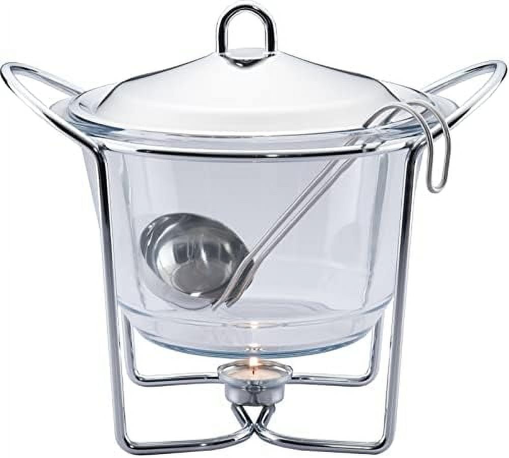 4 Quart Soup Warmer | Soup Tureen for Parties Buffet, Stainless Steel ...