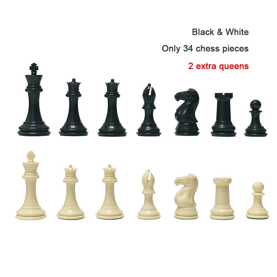 4 Queens Staunton International Standard Chess Set King Height 108mm ...
