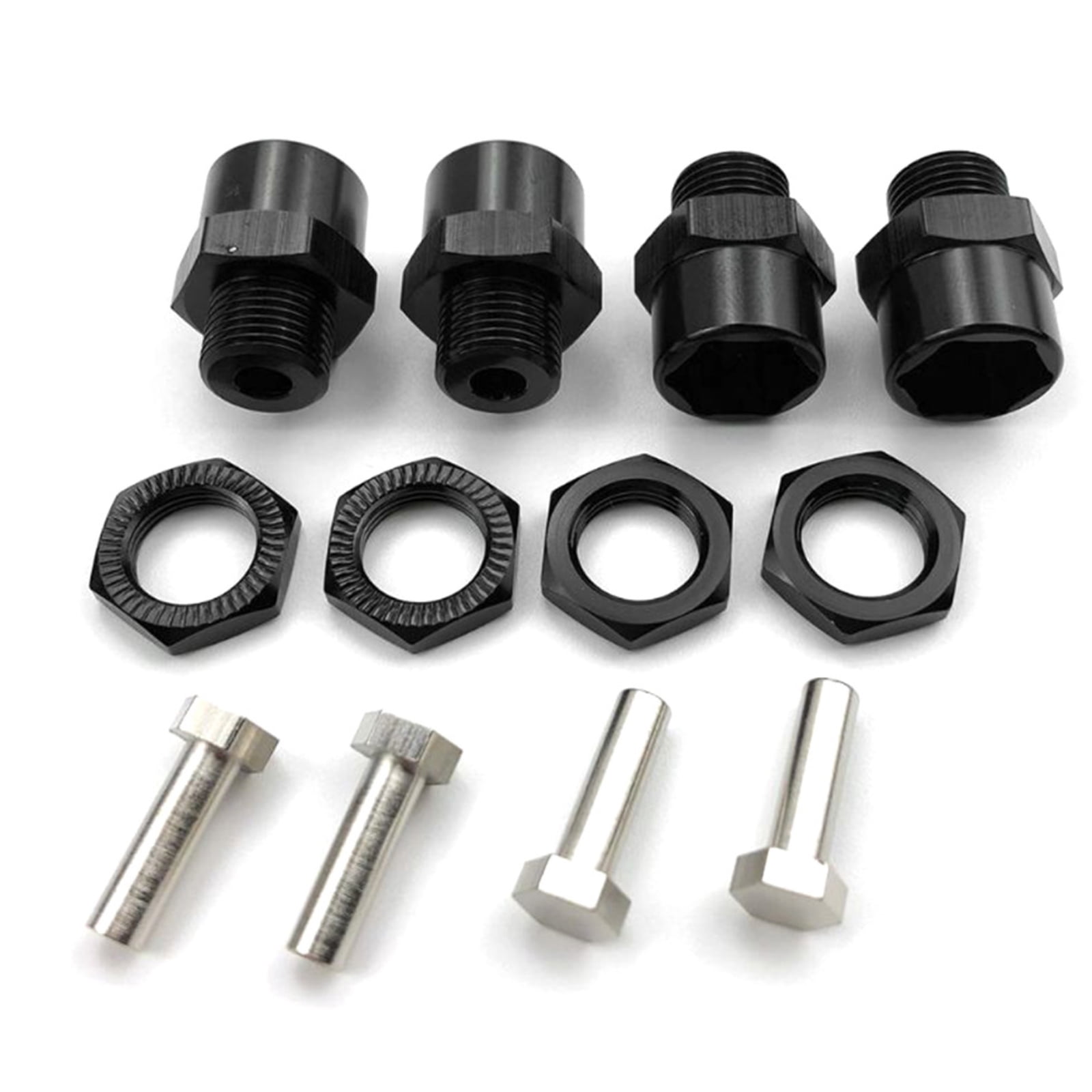 4* RC Car Wheel Hex Hub Adapter 12MM Model Car DIY Replacement for 1/8 ...
