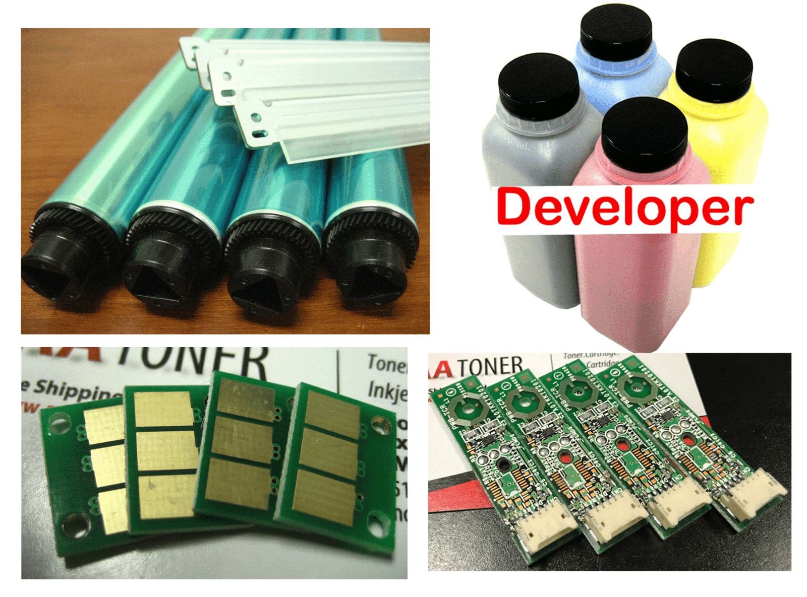 4 REPAIR Drum KIT for BIZHUB C224 C284 C364 C454 C554 E (with Developer) Refill - Walmart.com